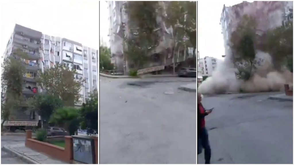 Tërmeti në Turqi: Pallati shembet plotësisht, rrugët e Izmirit mbushen ... Tërmeti në Turqi: Pallati shembet plotësisht, rrugët e Izmirit mbushen ...