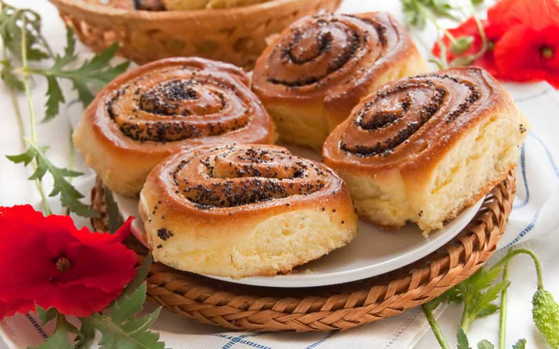 Kërmijtë me farat e lulekuqes dhe kanellë - ata janë të mrekullueshëm ...