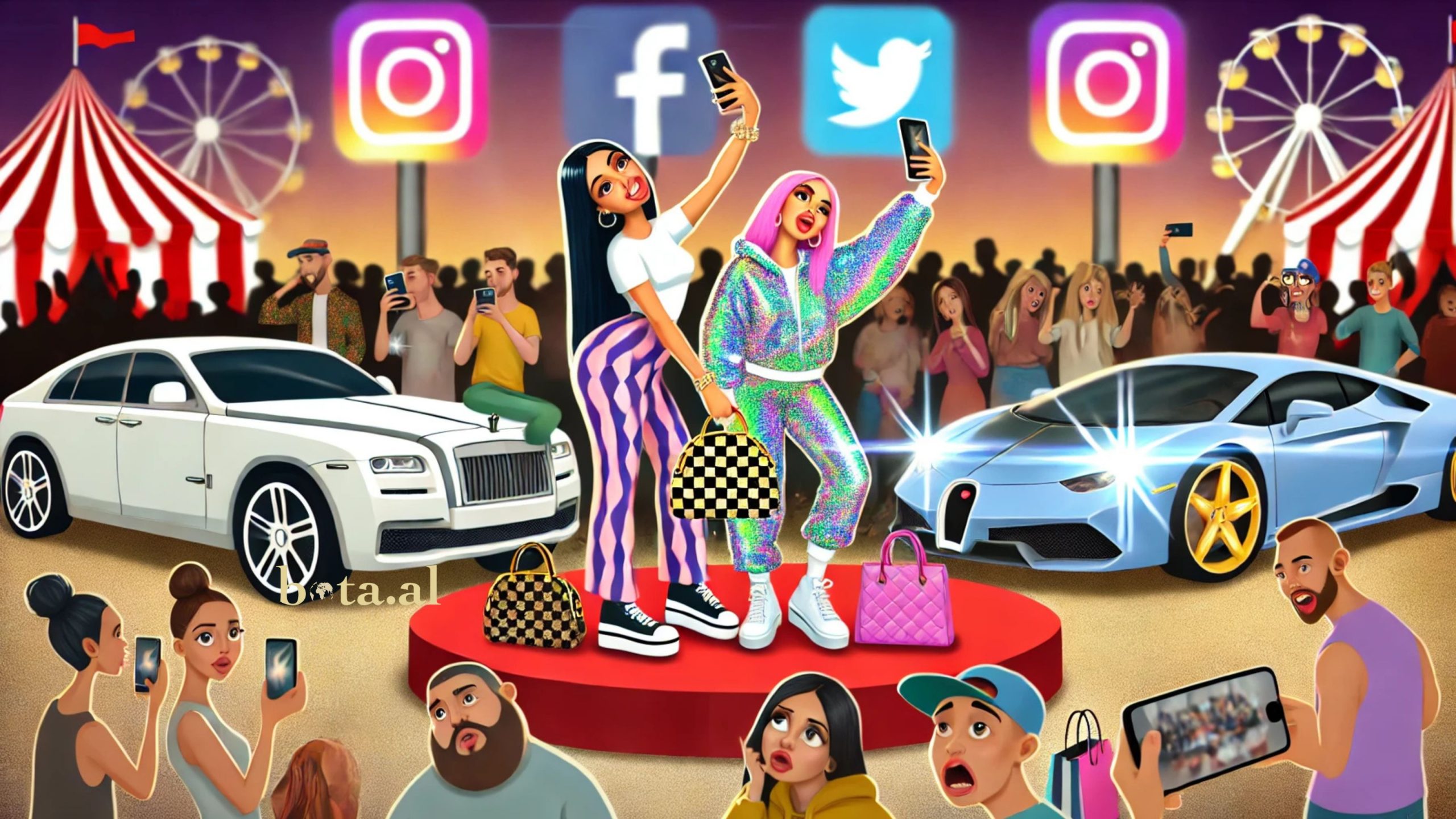 Rrjetet sociale: Cirku i zilisë, luksit, dukjes - Alsat