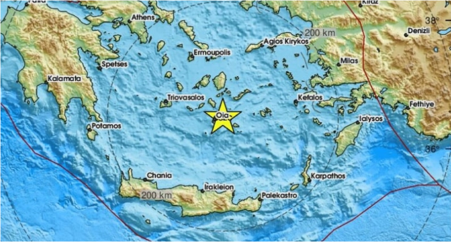 Tjetër tërmet i fortë në Santorini, lëkundjet ndjehen edhe në Atikë - Alsat